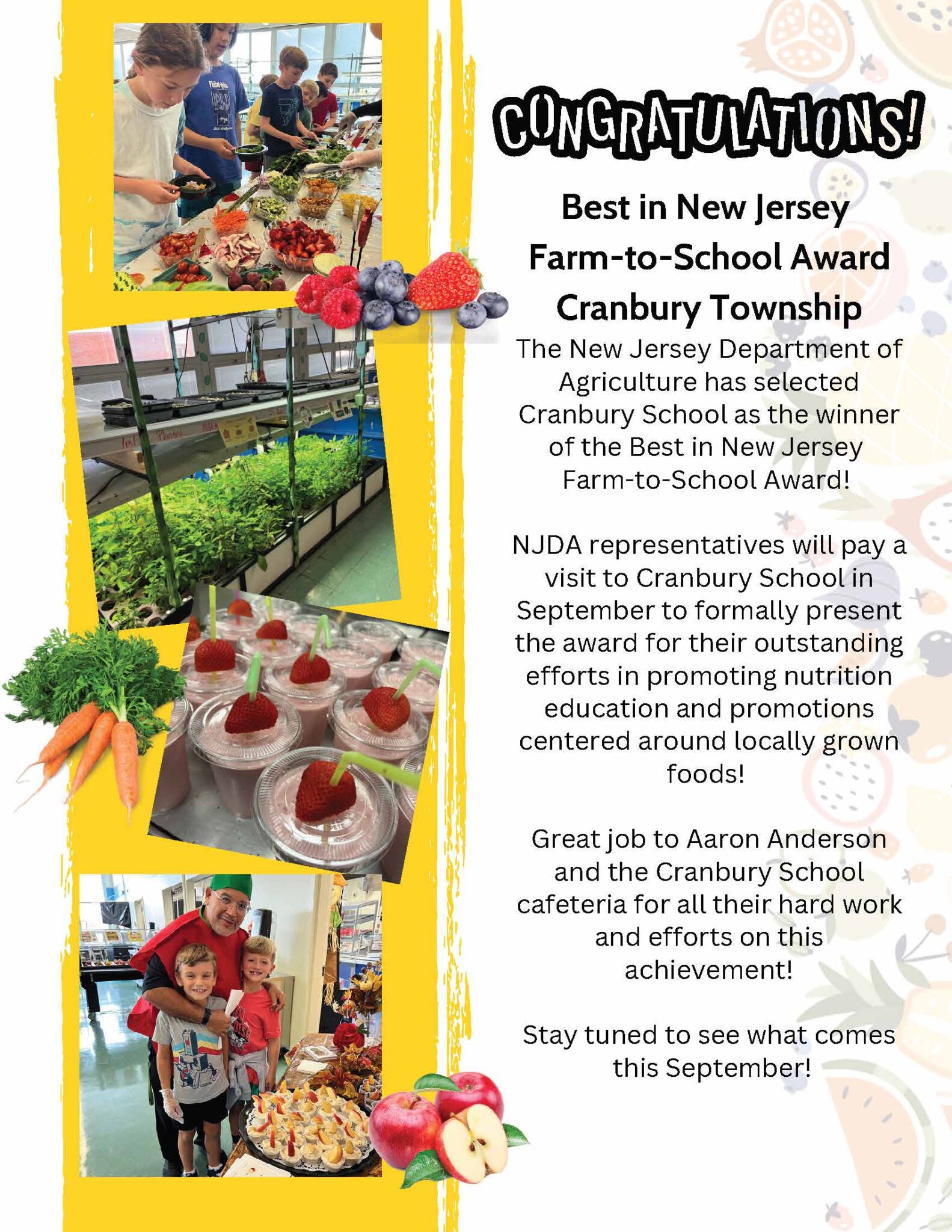 Best in New Jersey Farm-to-School Award-Winner – Cranbury Township ...